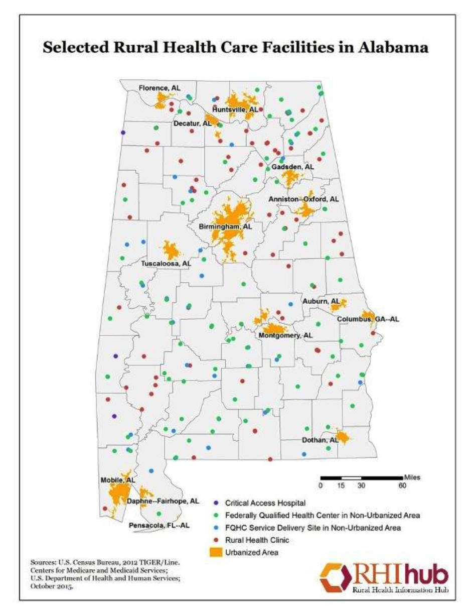 Definition of Rural Alabama – Alabama Rural Health Association