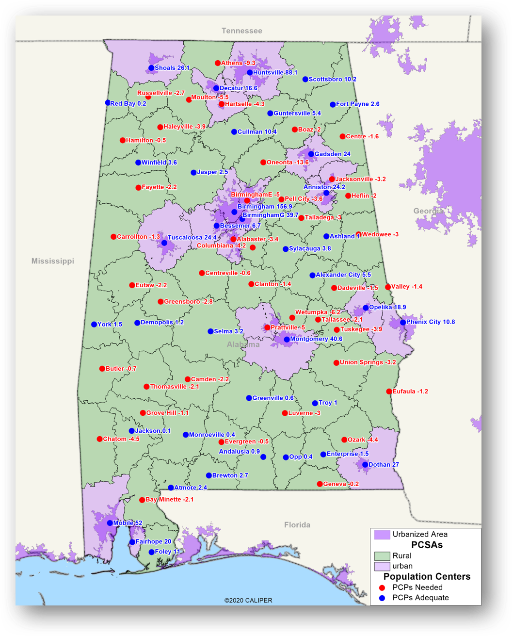 Alabama Primary Care Physician Workforce, 2020 – Alabama Rural Health ...